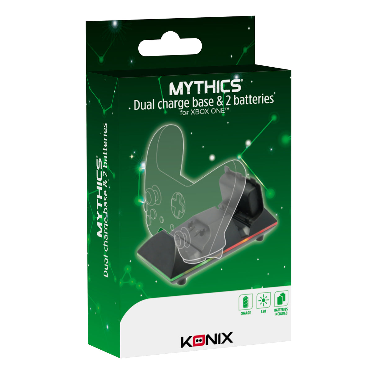 MYTHICS Dual Charge Base & 2x Battery - XB1 – IndieGamer.com.au